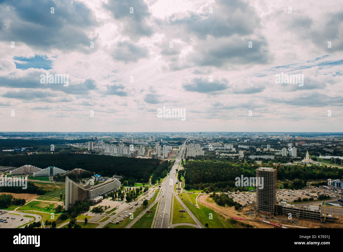 Nature in Belarus. View from helicopter, Minsk Stock Photo - Alamy