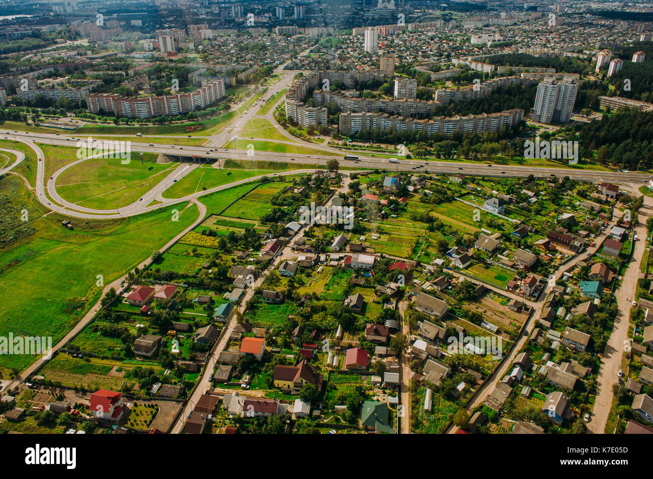 Nature in Belarus. View from helicopter, Minsk Stock Photo - Alamy