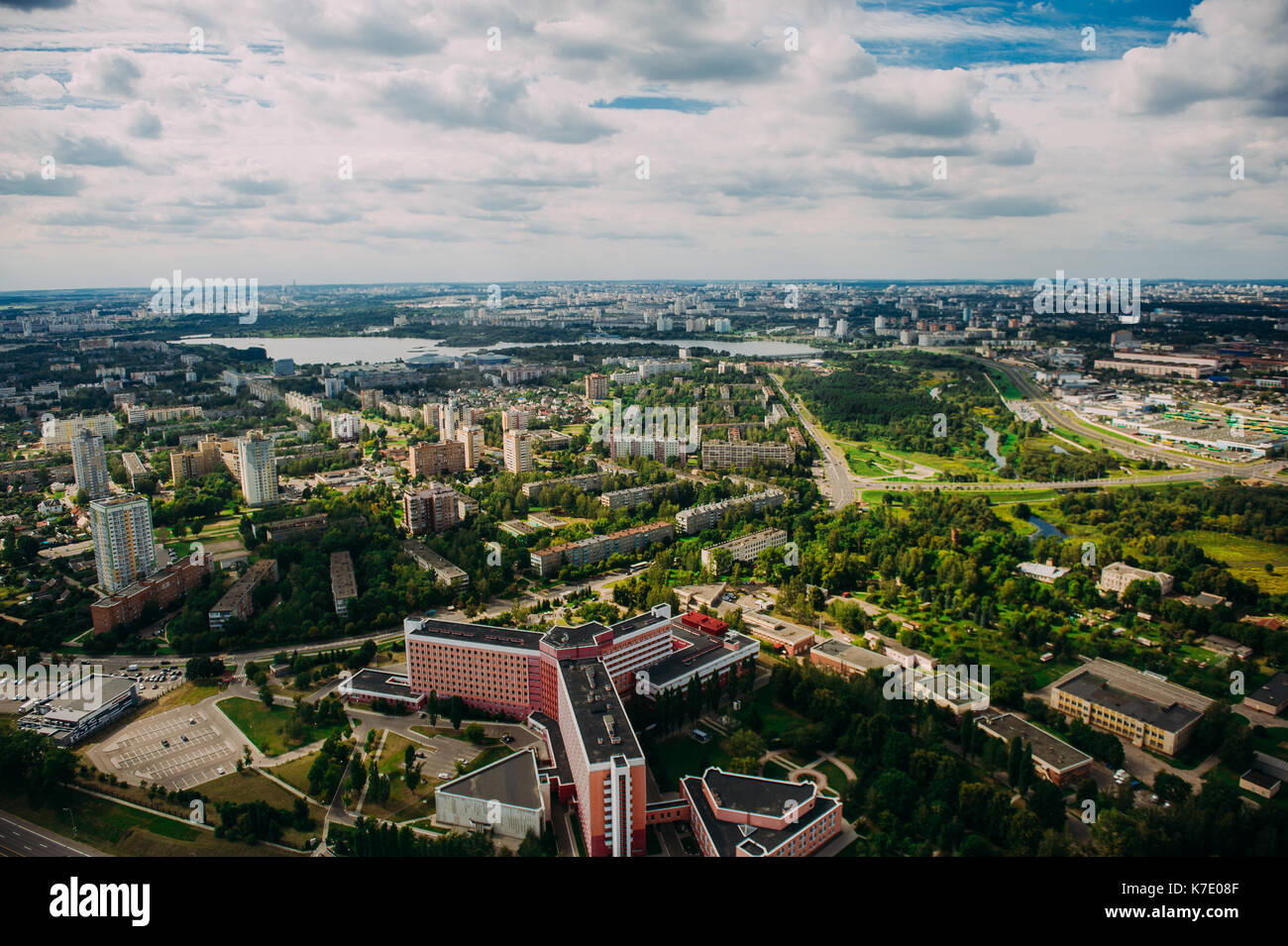 Nature in Belarus. View from helicopter, Minsk Stock Photo - Alamy