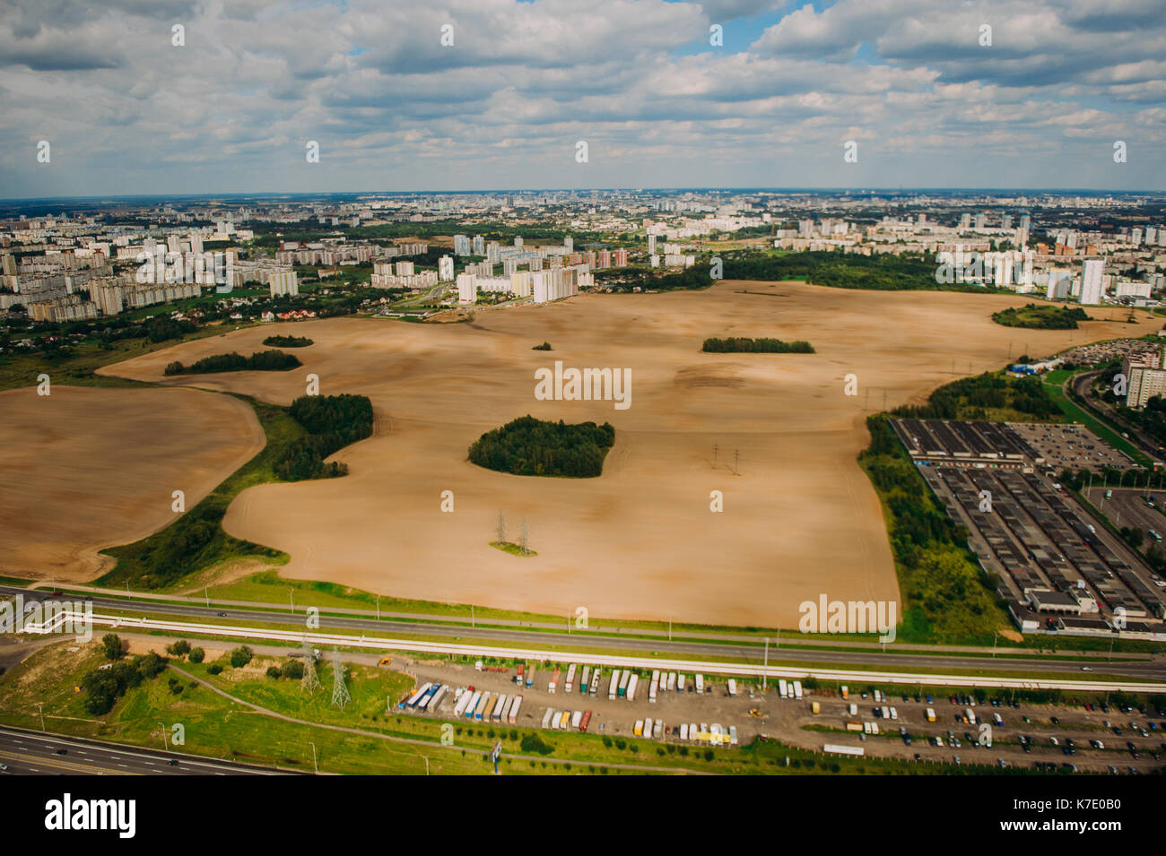 Nature in Belarus. View from helicopter, Minsk Stock Photo - Alamy