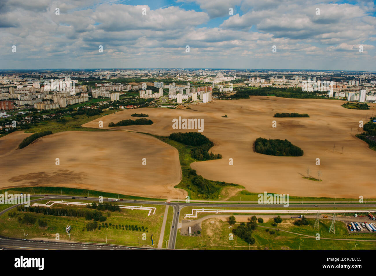 Nature in Belarus. View from helicopter, Minsk Stock Photo - Alamy