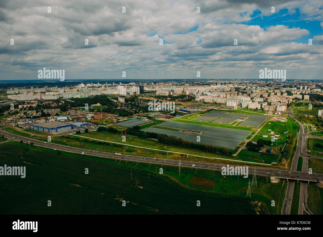 Nature in Belarus. View from helicopter, Minsk Stock Photo - Alamy