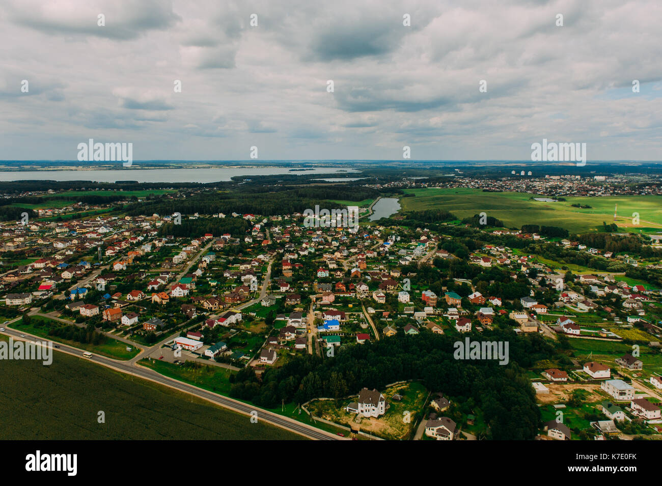 Nature in Belarus. View from helicopter, Minsk Stock Photo - Alamy