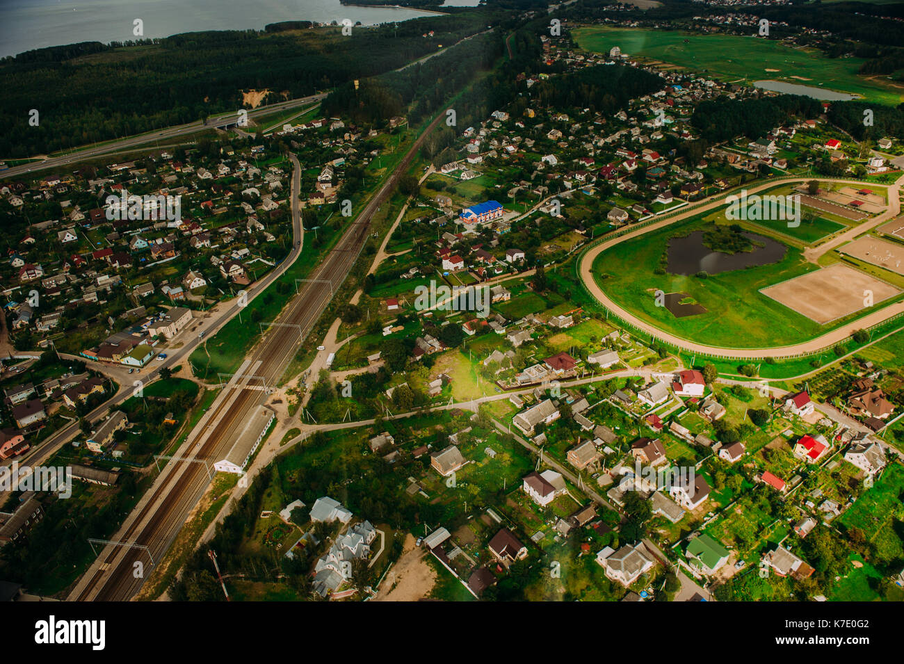Nature in Belarus. View from helicopter, Minsk Stock Photo - Alamy