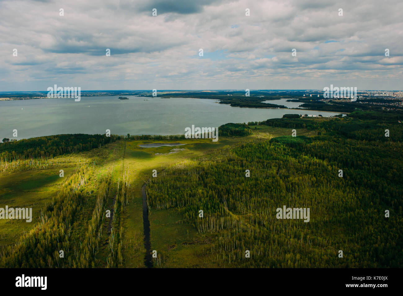 Nature in Belarus. View from helicopter, Minsk Stock Photo - Alamy