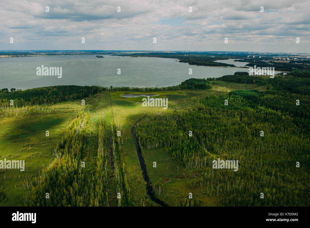 Nature in Belarus. View from helicopter, Minsk Stock Photo - Alamy