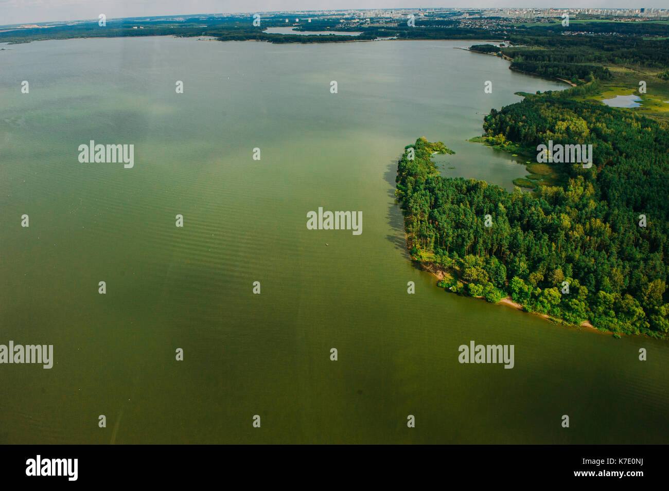 Nature in Belarus. View from helicopter, Minsk Stock Photo - Alamy