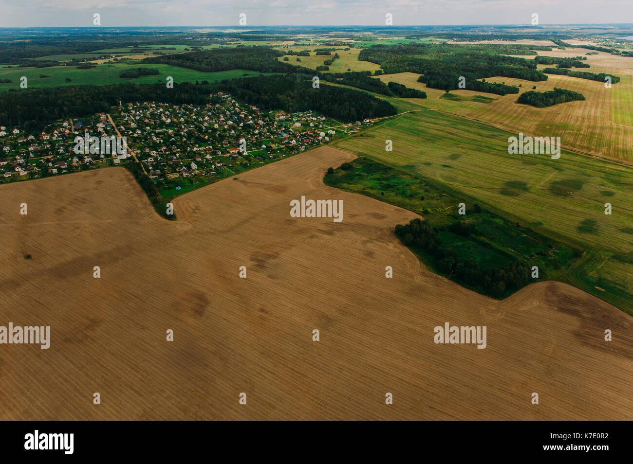 Nature in Belarus. View from helicopter, Minsk Stock Photo - Alamy