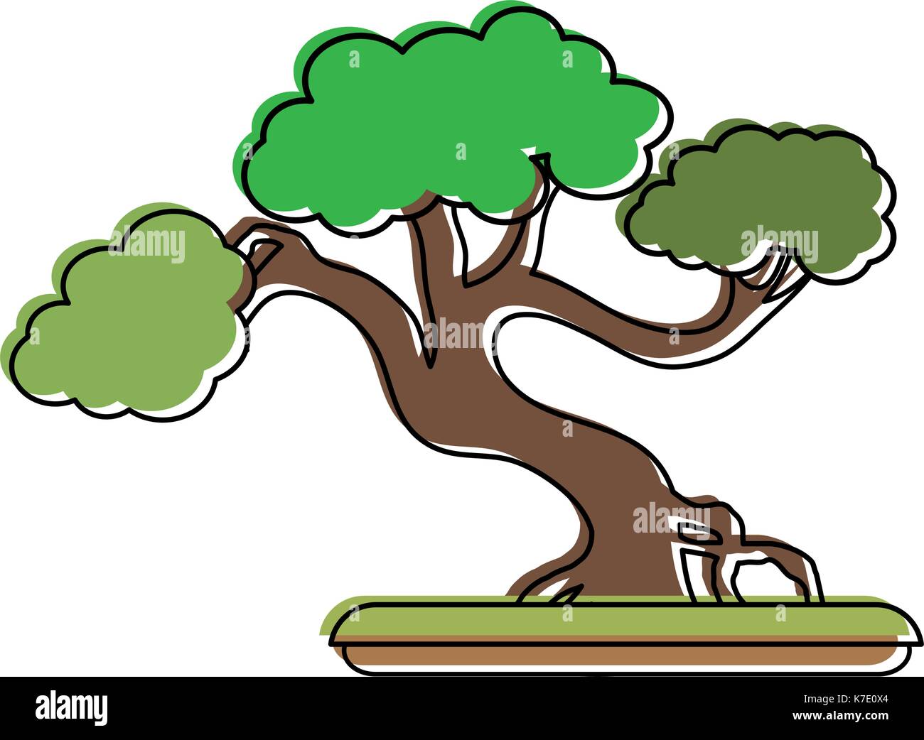 bonsai tree japan related icon image Stock Vector Image & Art - Alamy