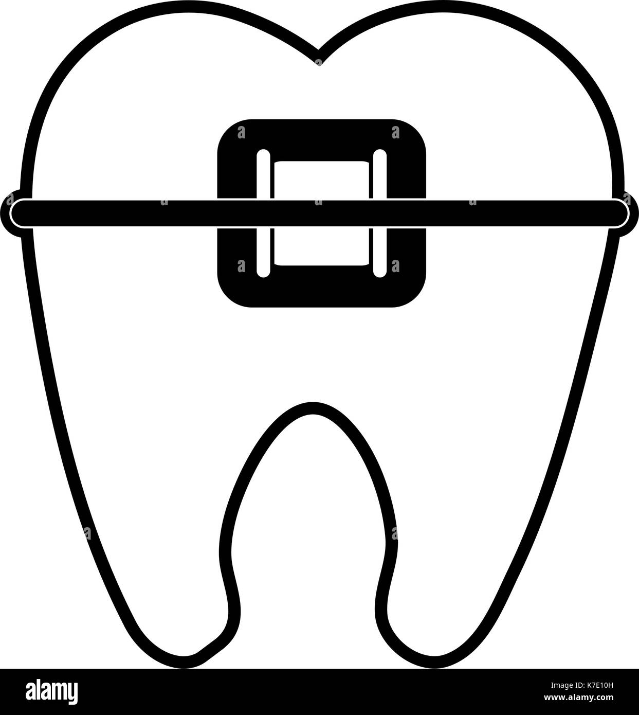 Molar With Braces Dentistry Icon Image Stock Vector Image Art Alamy molar-with-braces-dentistry-icon-image-stock-vector-image-art-alamy