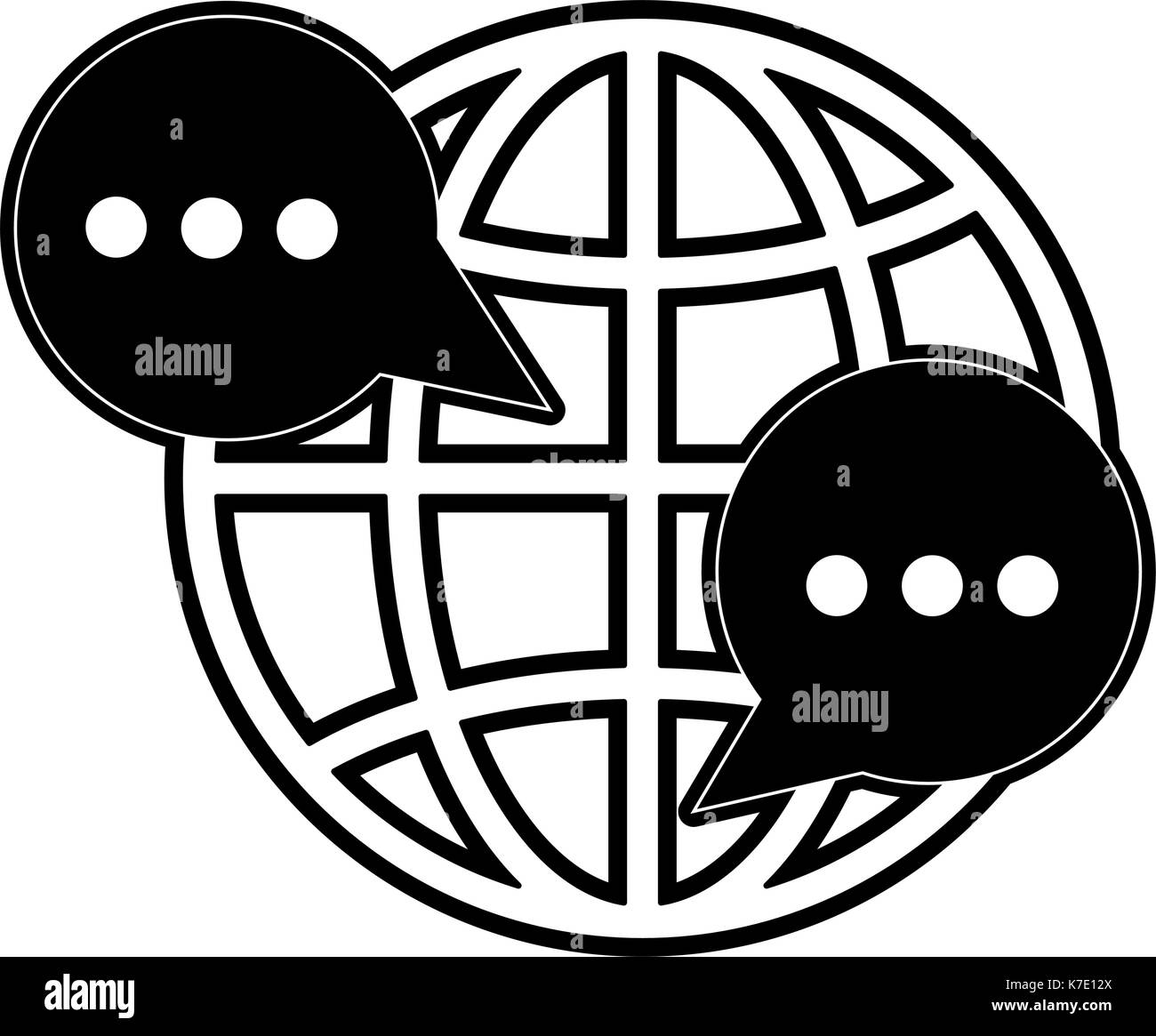 global communication icon image Stock Vector Image & Art - Alamy