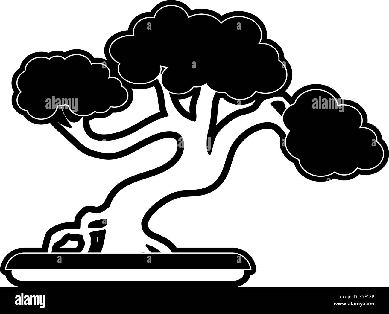bonsai tree japan related icon image Stock Vector Image & Art - Alamy