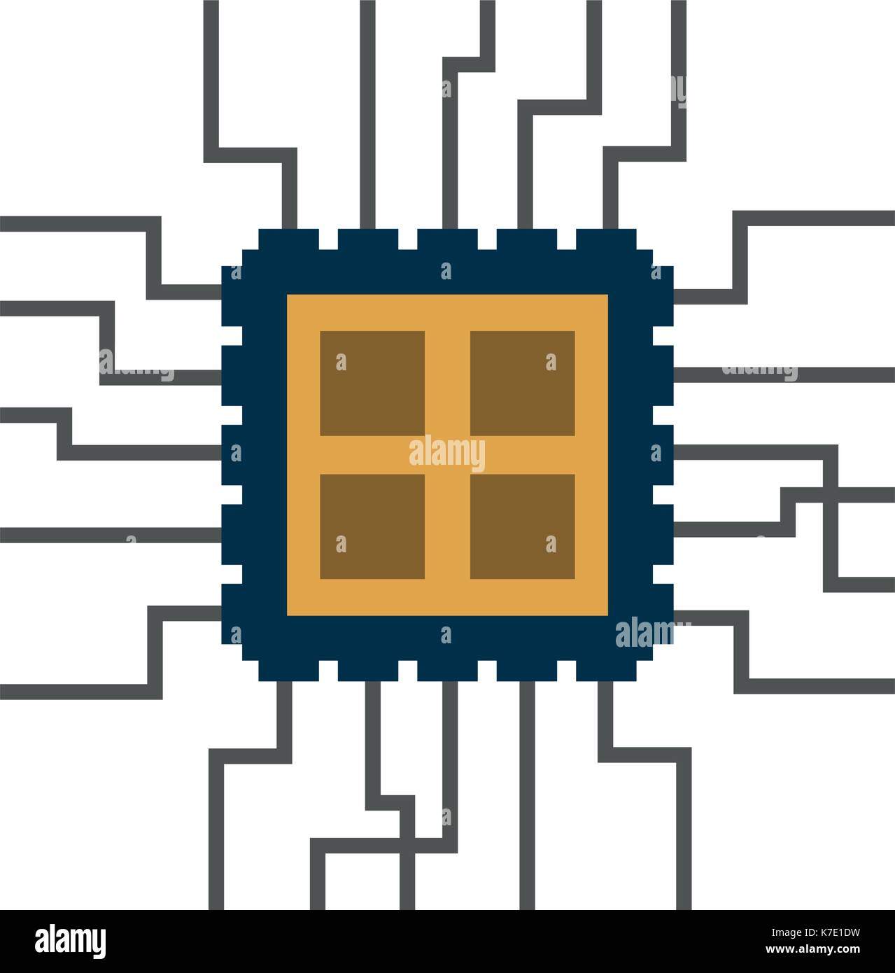 cpu chip icon image Stock Vector Image & Art - Alamy