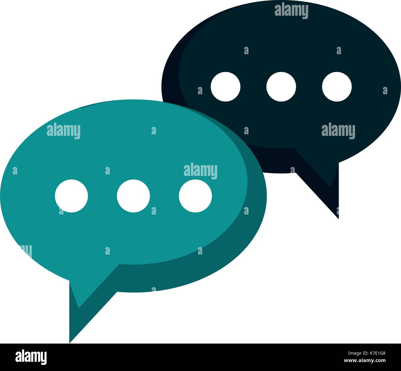 conversation bubbles icon image Stock Vector Image & Art - Alamy