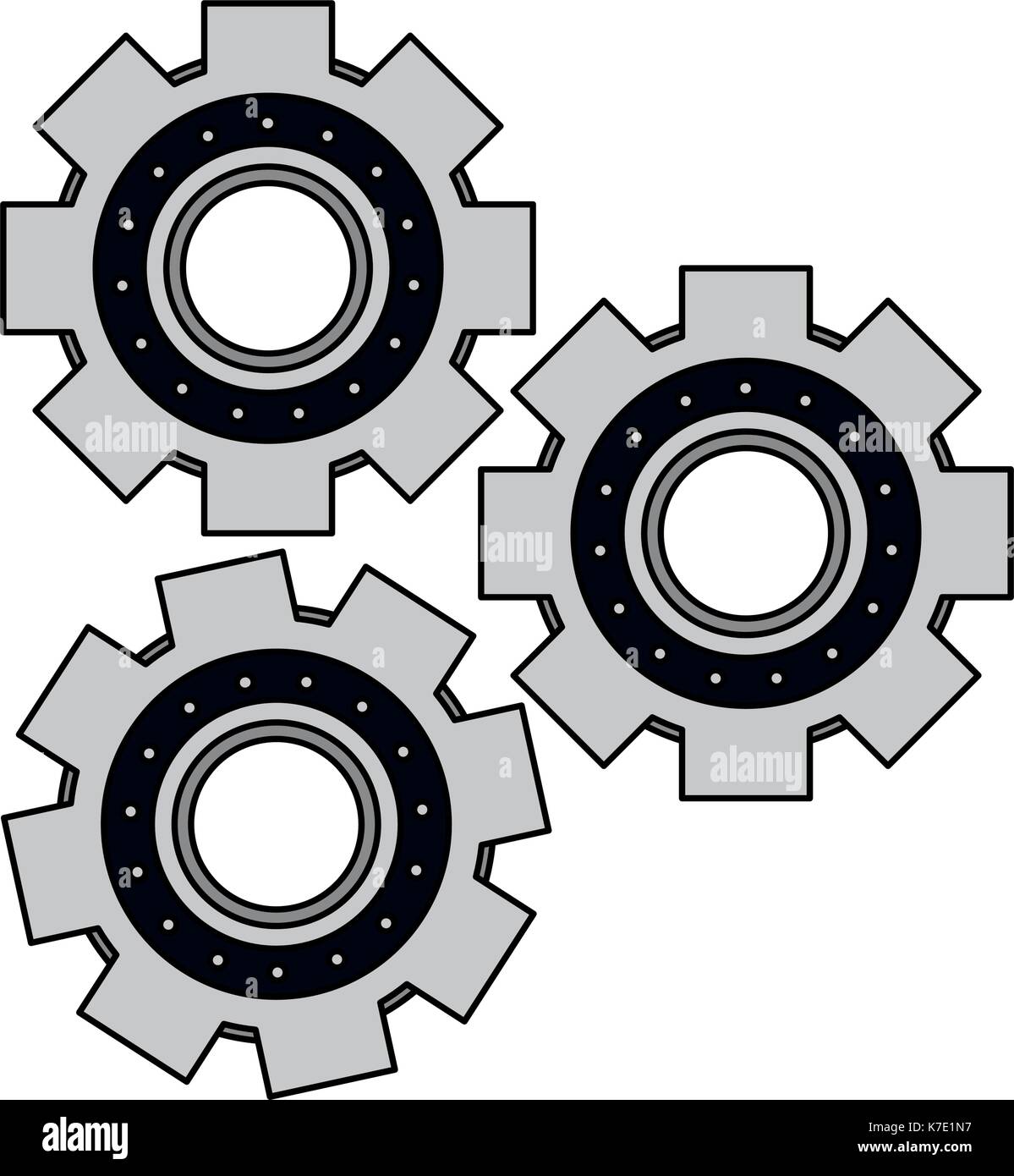 Three mechanics Stock Vector Images - Alamy