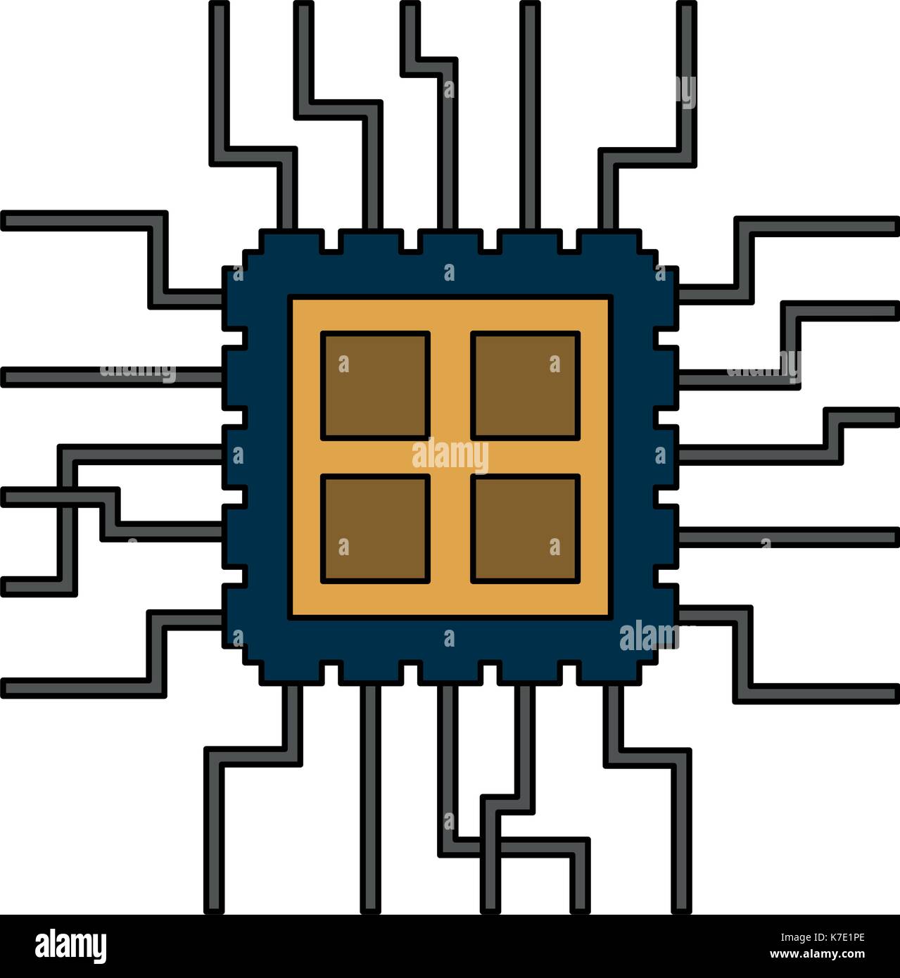 cpu chip icon image Stock Vector Image & Art - Alamy