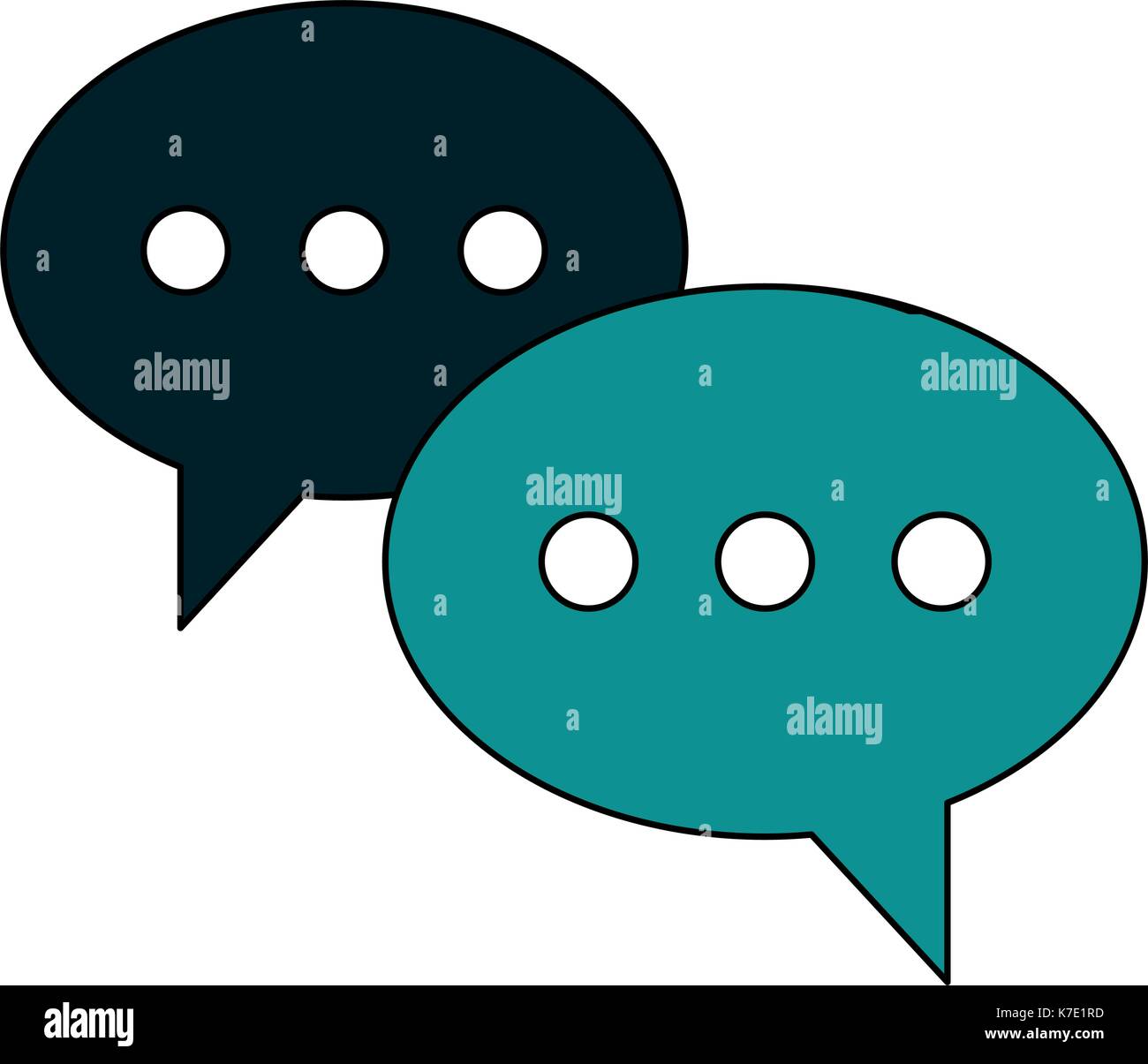 conversation bubbles icon image Stock Vector Image & Art - Alamy