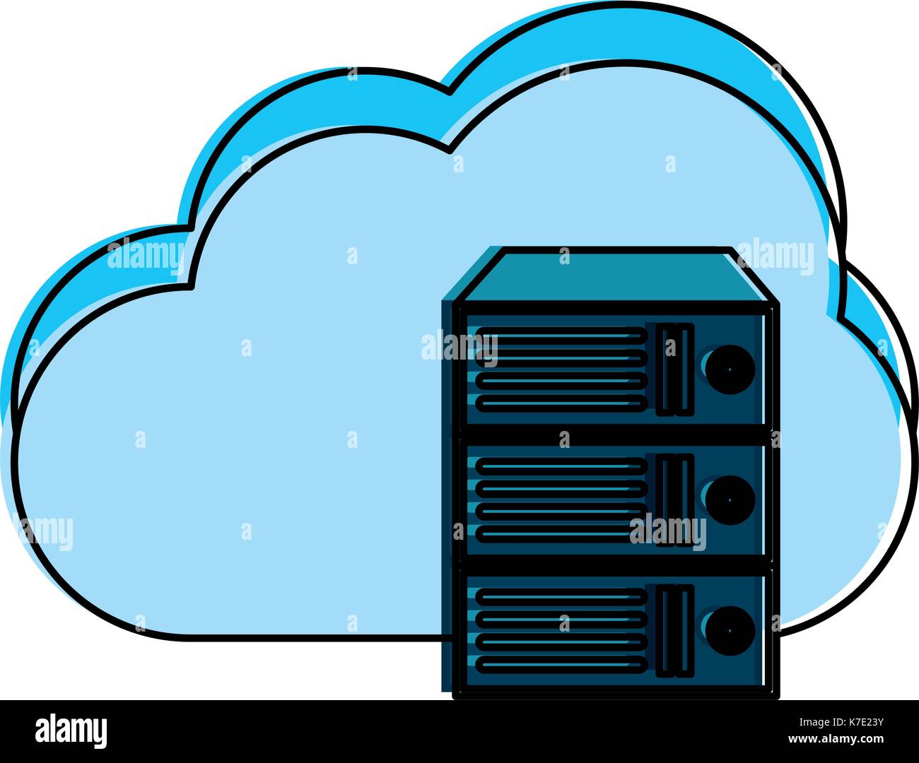 cloud storage icon image Stock Vector Image & Art - Alamy