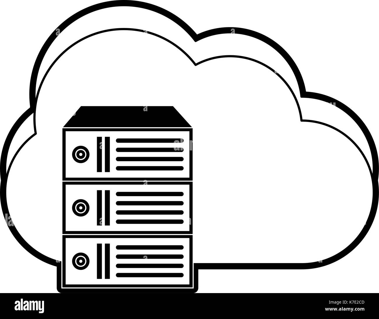 cloud storage icon image Stock Vector Image & Art - Alamy