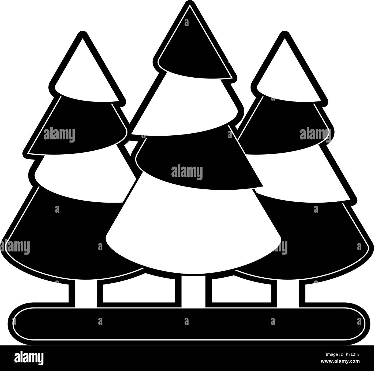 pine tree forest icon image Stock Vector Image & Art - Alamy