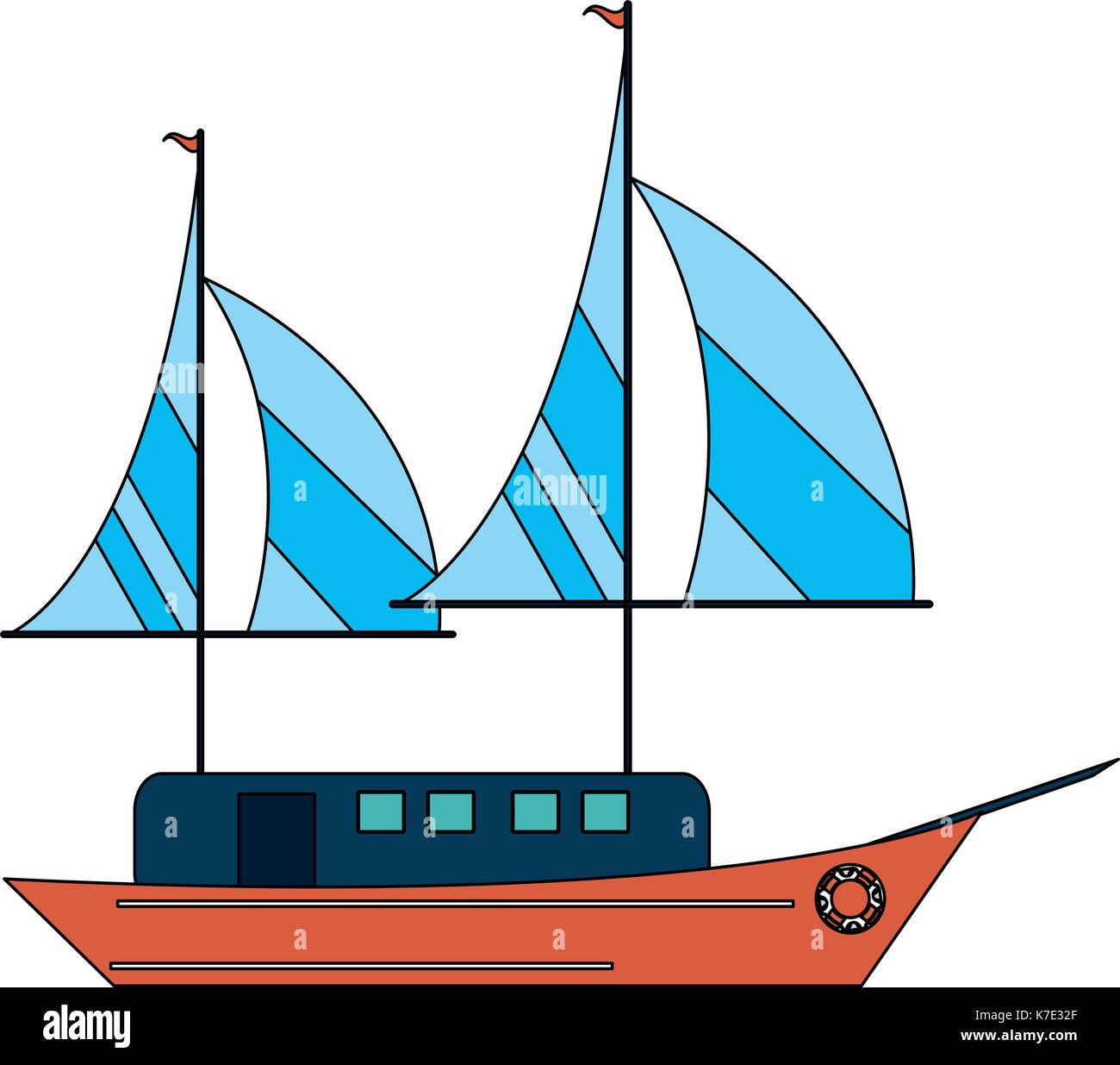 ship with sails icon image Stock Vector Image & Art - Alamy