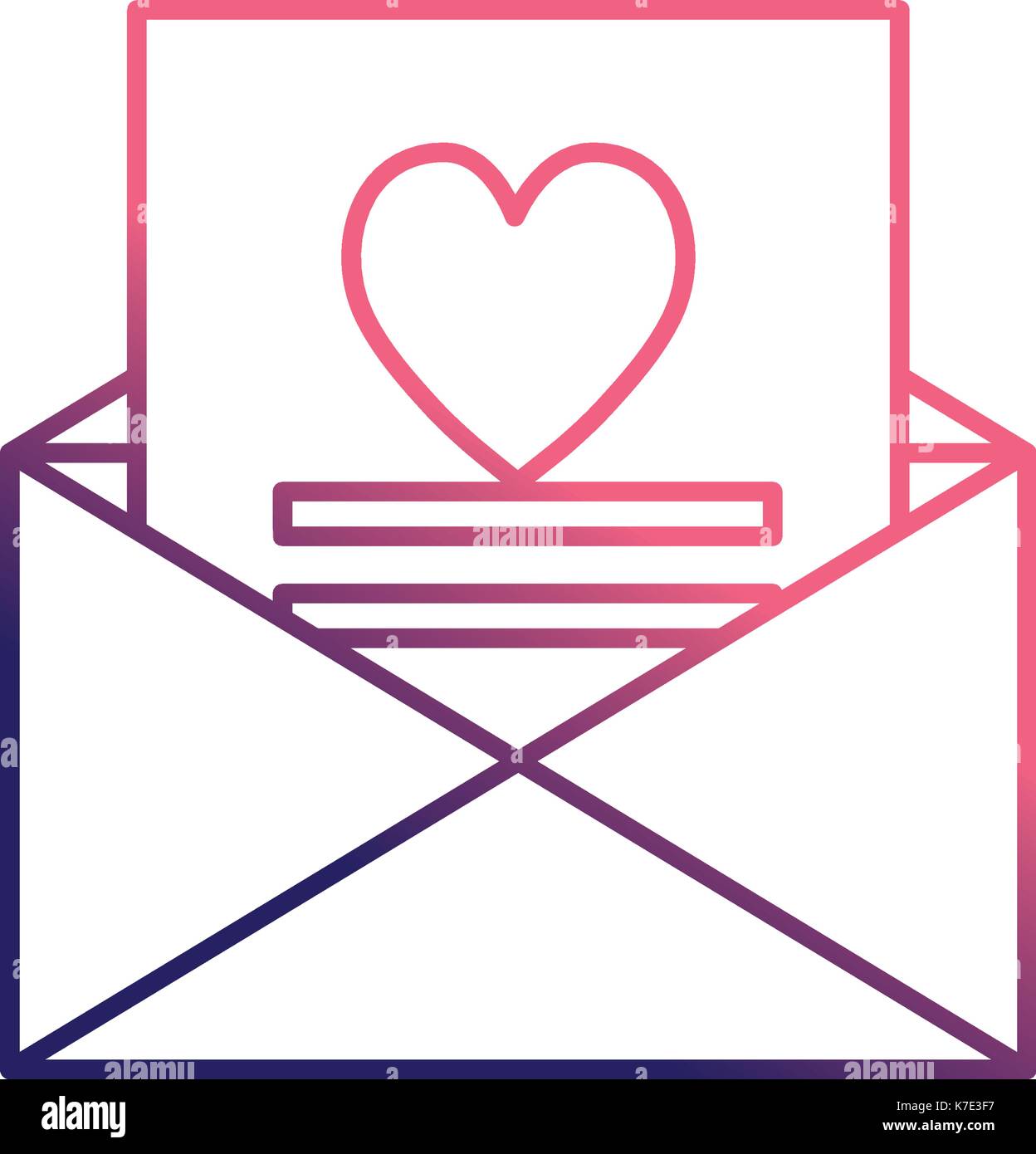 line love card and romantic decoration design Stock Vector Image & Art ...