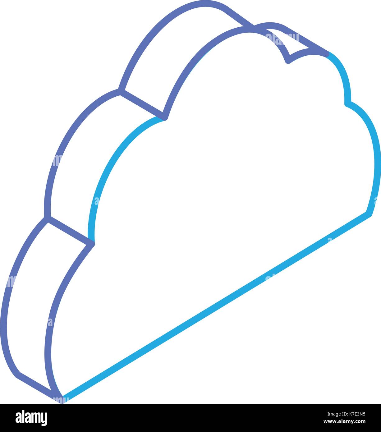 line cloud data service to security connect Stock Vector Image & Art ...