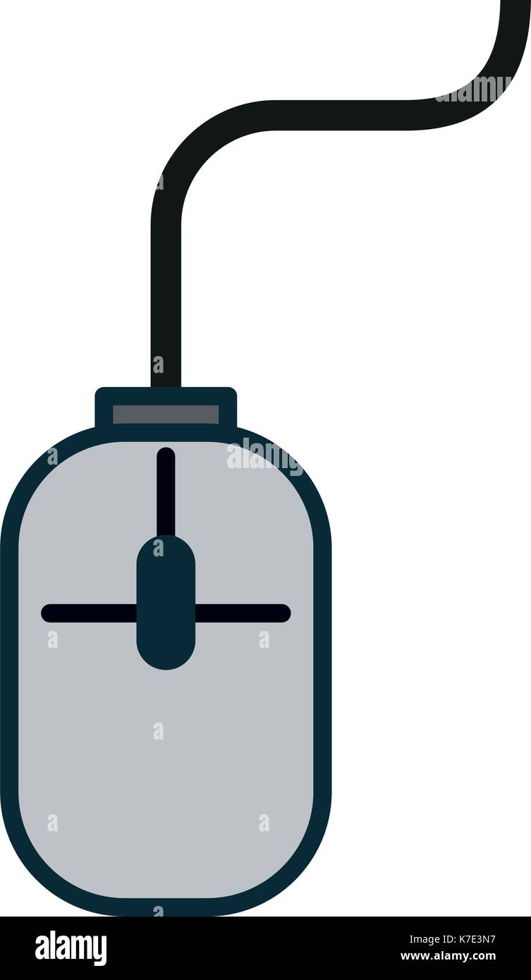 Mouse With Cord Computer Icon Image Stock Vector Image And Art Alamy