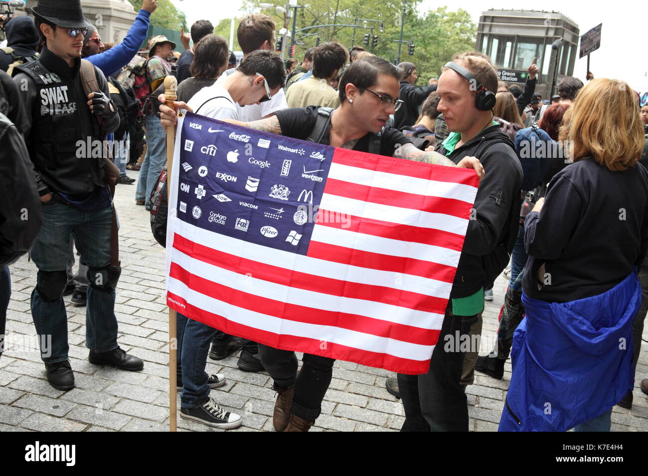 People protest government austerity measures and financial sector ...