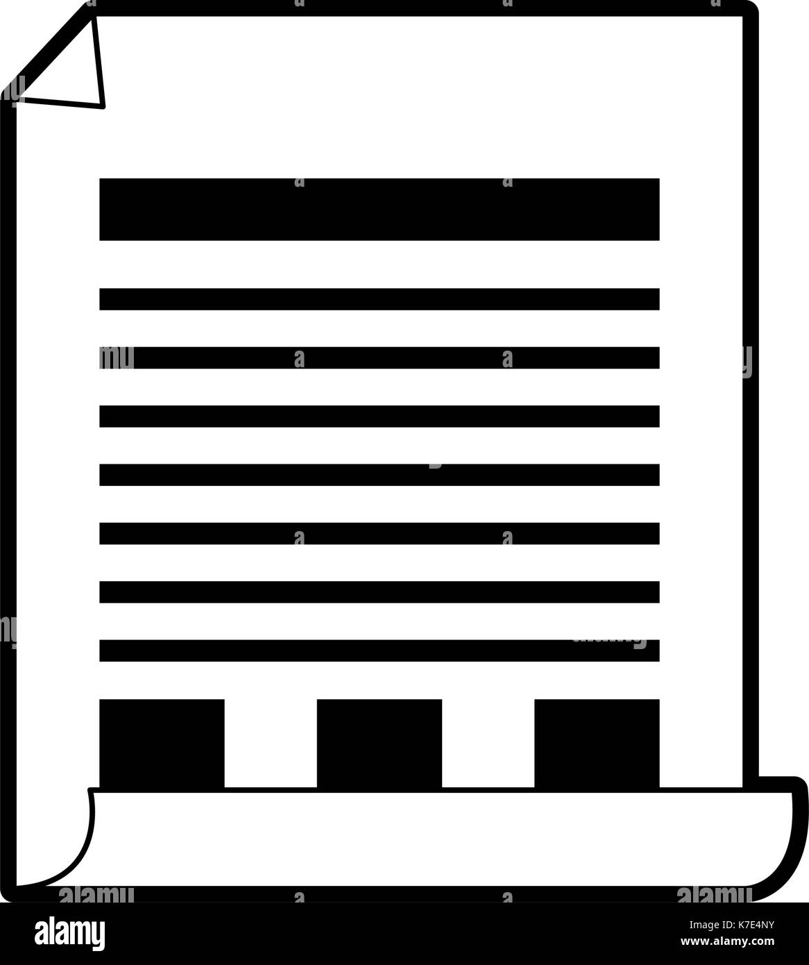 document with lines and boxes icon image Stock Vector Image & Art - Alamy