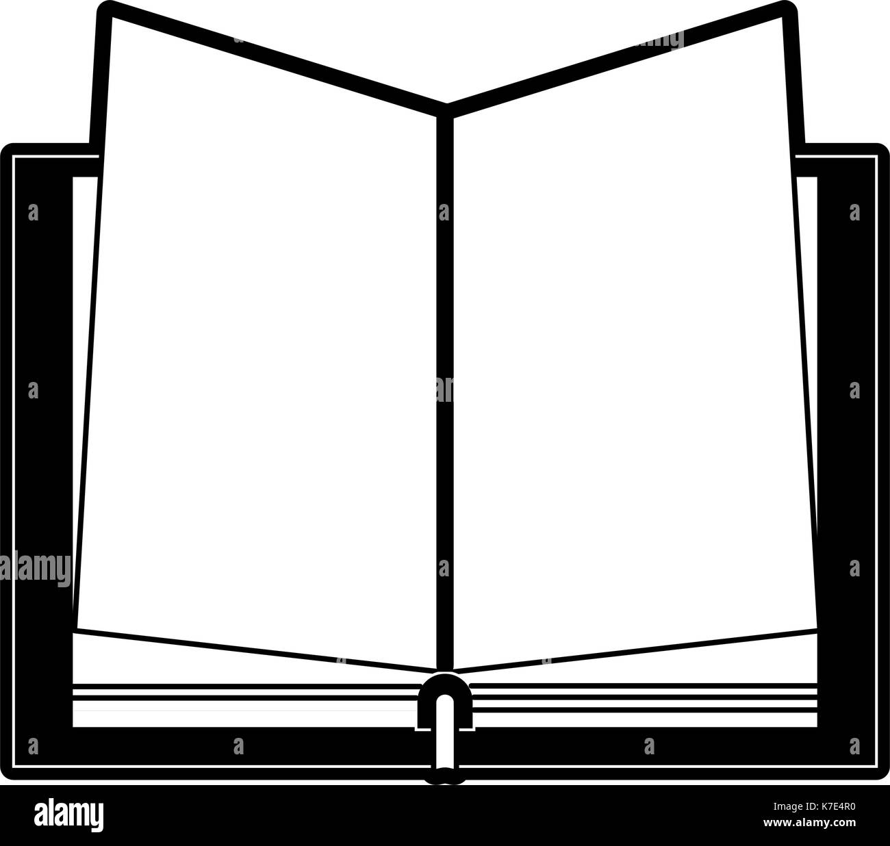 open book with blank pages icon image Stock Vector Image & Art - Alamy