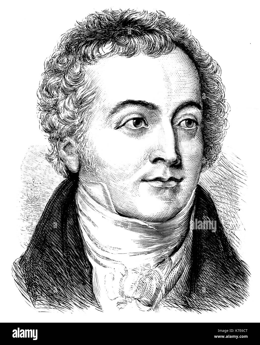 THOMAS YOUNG (1773-1829) English polymath and physician Stock Photo ...
