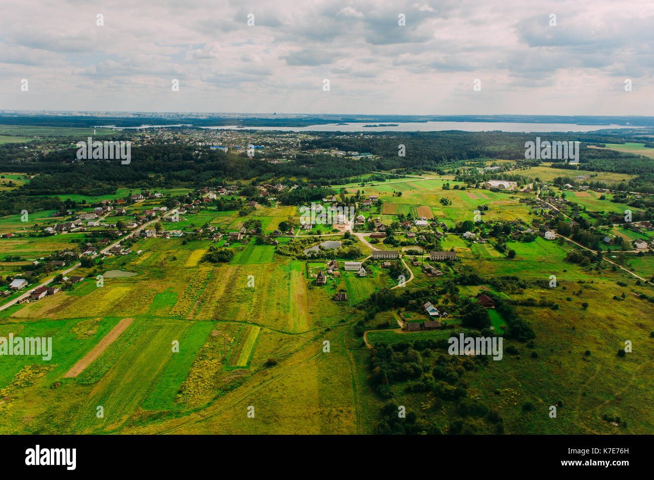 Nature in Belarus. View from helicopter, Minsk Stock Photo - Alamy
