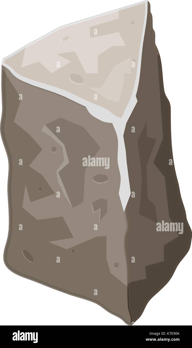 cartoon rock vector symbol icon design. Beautiful illustration isolated ...