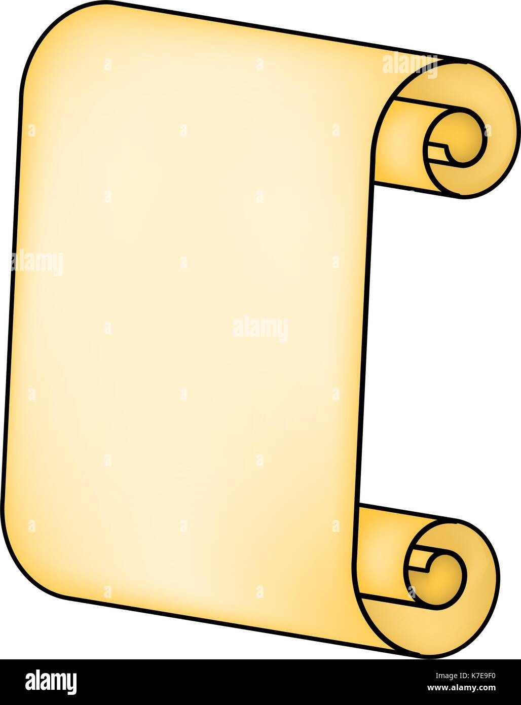 paper scroll silhouette vector symbol icon design. Beautiful ...