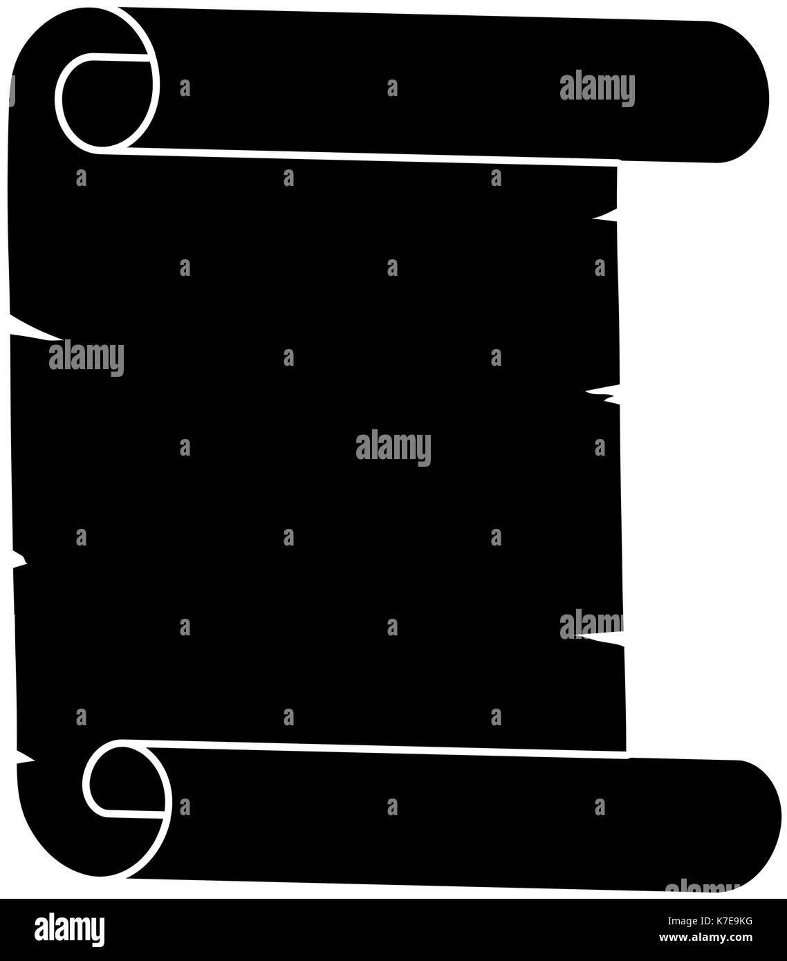 paper scroll silhouette vector symbol icon design. Beautiful ...