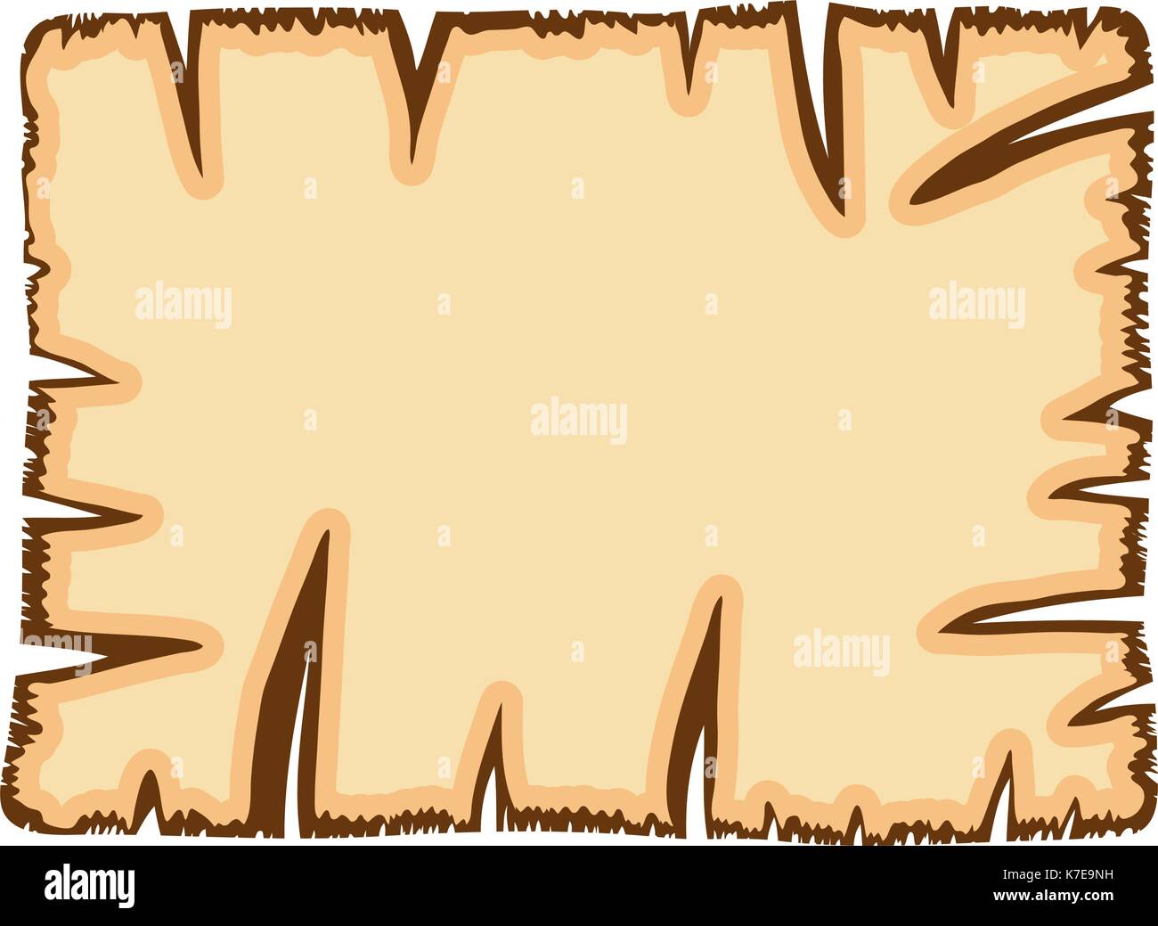 Old paper, torn parchment vector symbol icon design. Beautiful ...