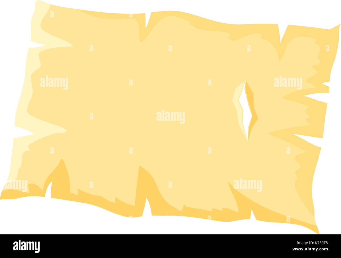 Old paper, torn parchment vector symbol icon design. Beautiful ...