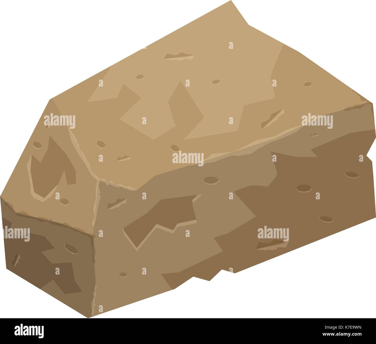 cartoon rock vector symbol icon design. Beautiful illustration isolated ...