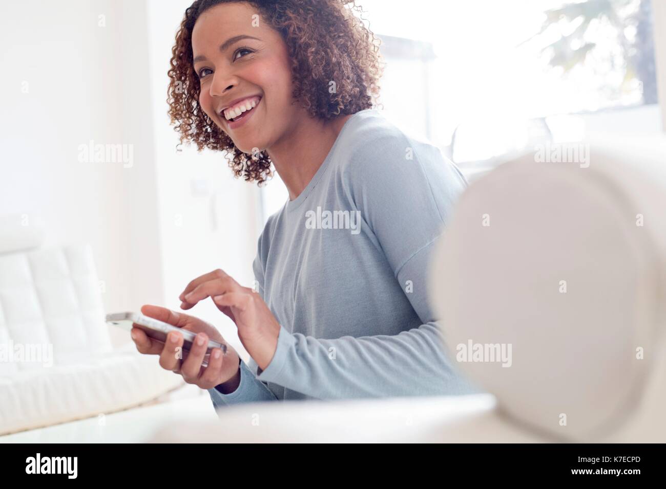 Adult using phone hi-res stock photography and images - Alamy