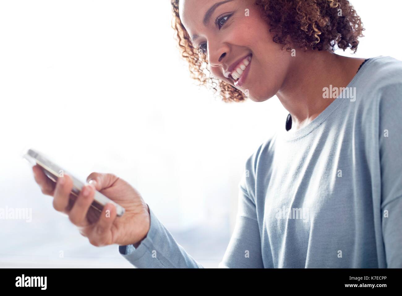 Woman with head phone hi-res stock photography and images - Alamy