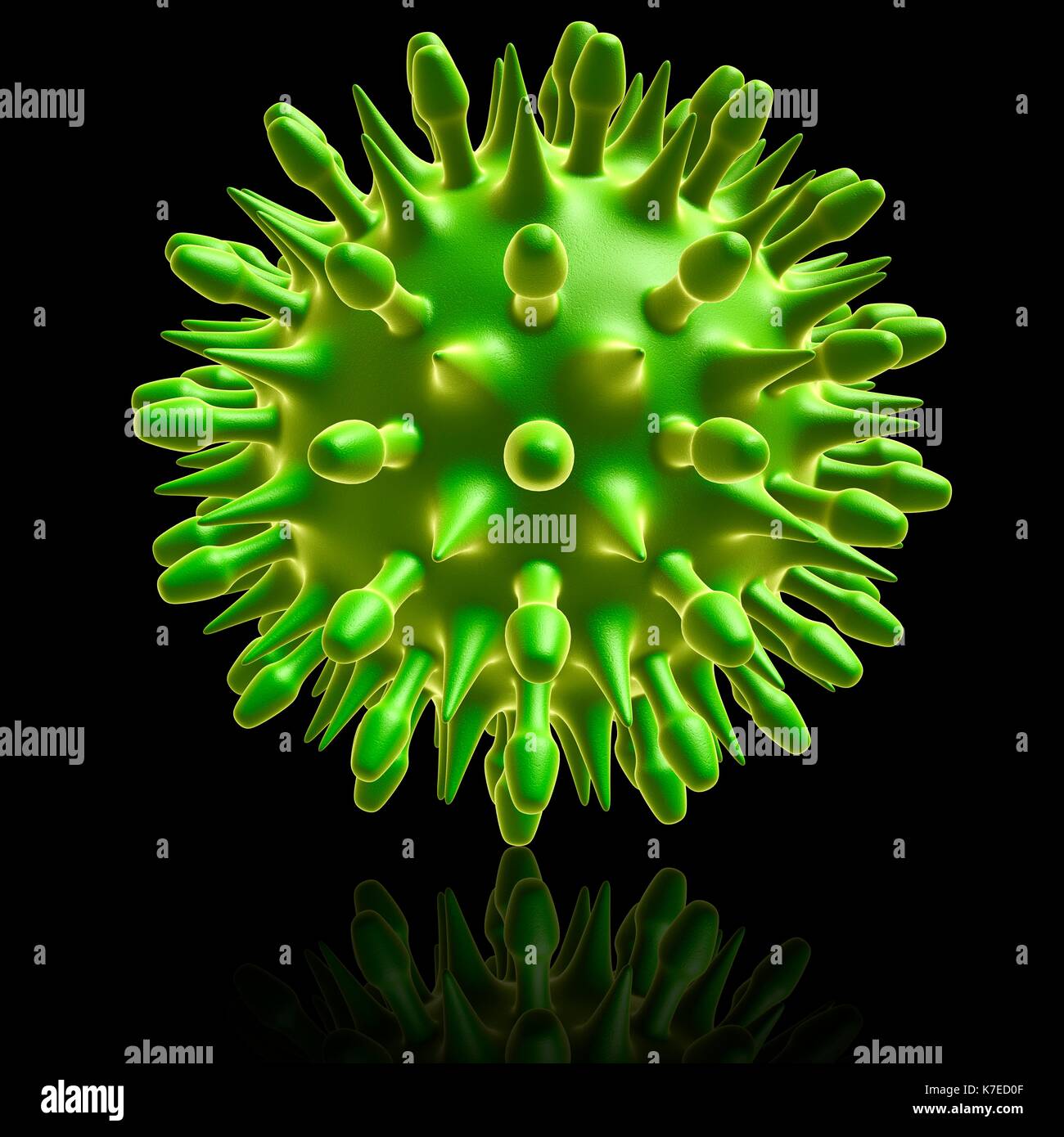 Illustration of a virus particle Stock Photo - Alamy