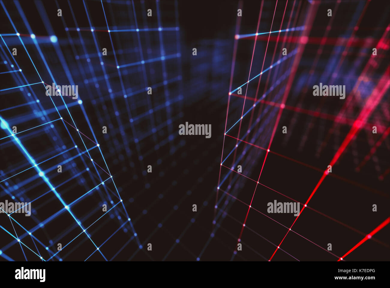 Connecting lines, abstract illustration Stock Photo - Alamy