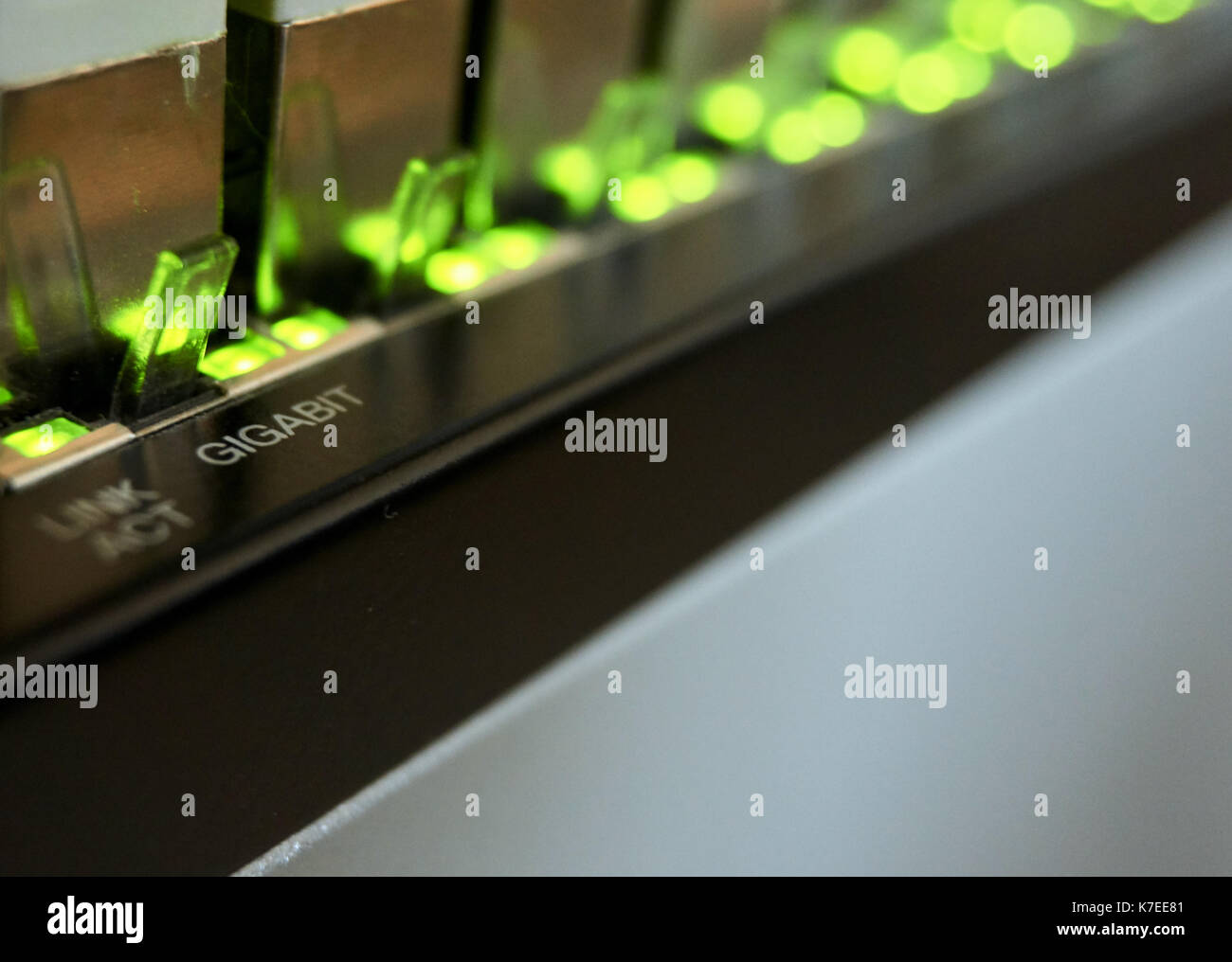 gigabit ethernet connection Stock Photo - Alamy