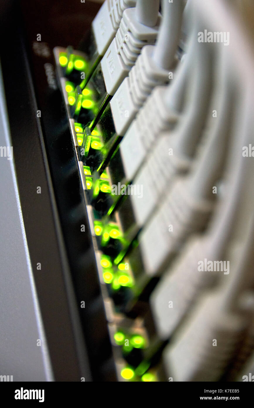 gigabit ethernet connection Stock Photo - Alamy