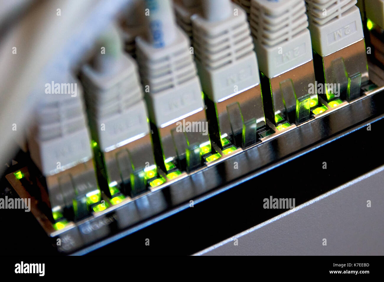 gigabit ethernet connection Stock Photo - Alamy