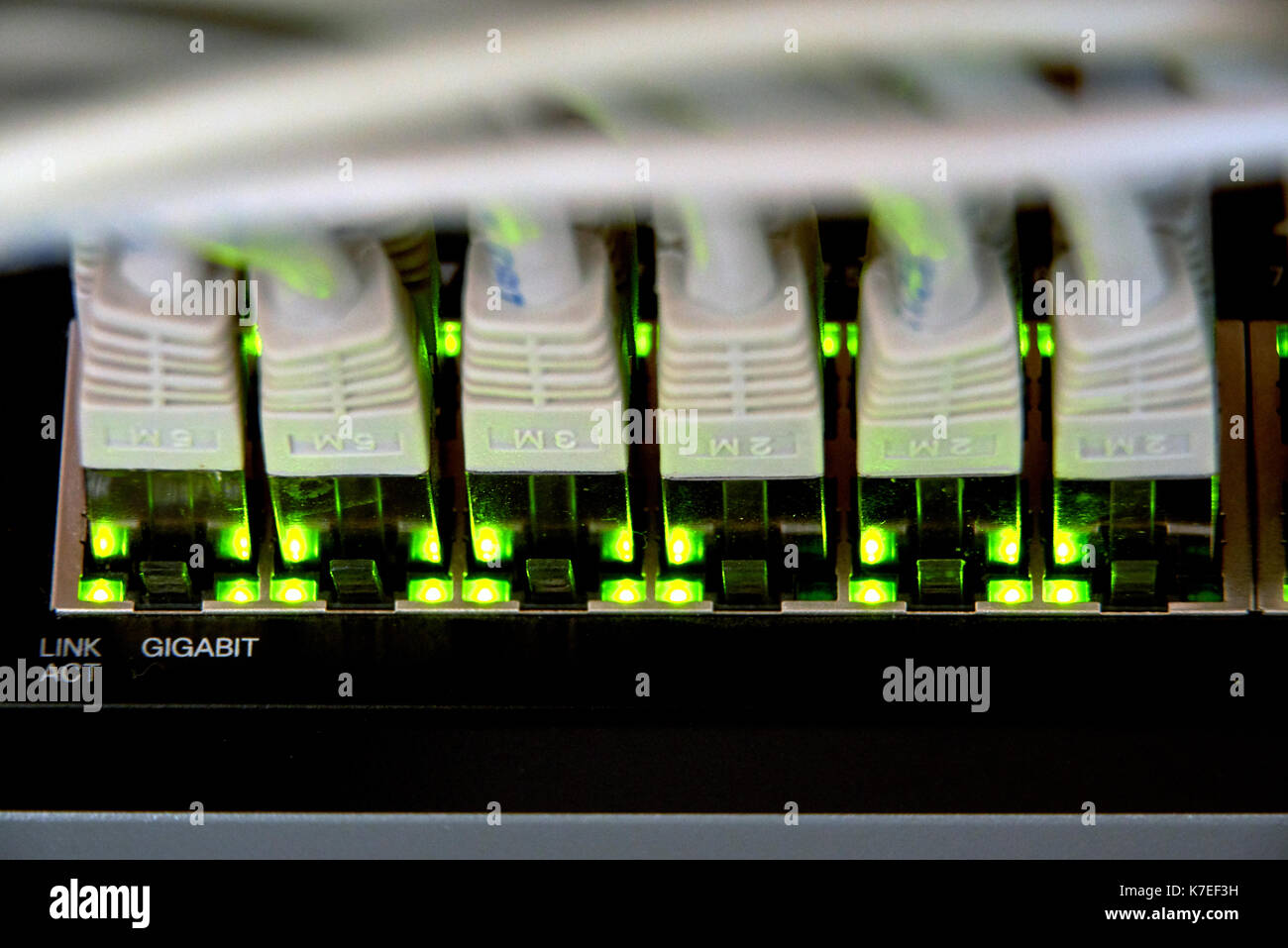 gigabit ethernet connection Stock Photo - Alamy