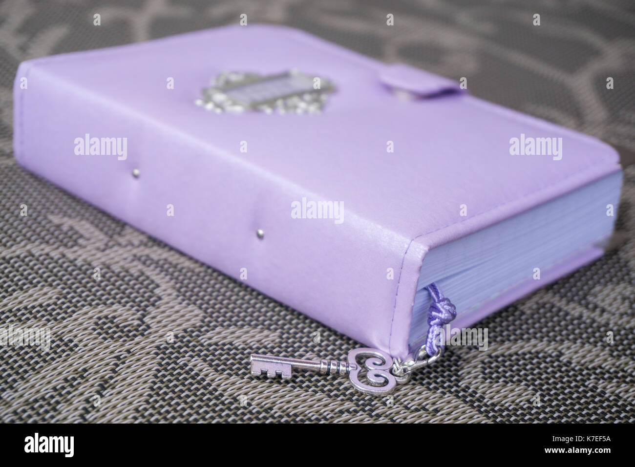 Handmade violet personal planner, notebook with stitched cover ...