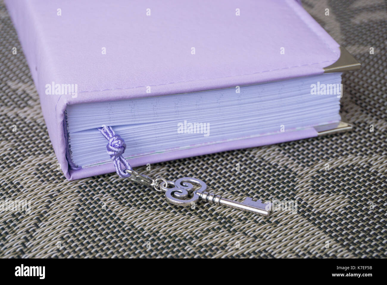 Handmade violet personal planner, notebook with stitched cover ...