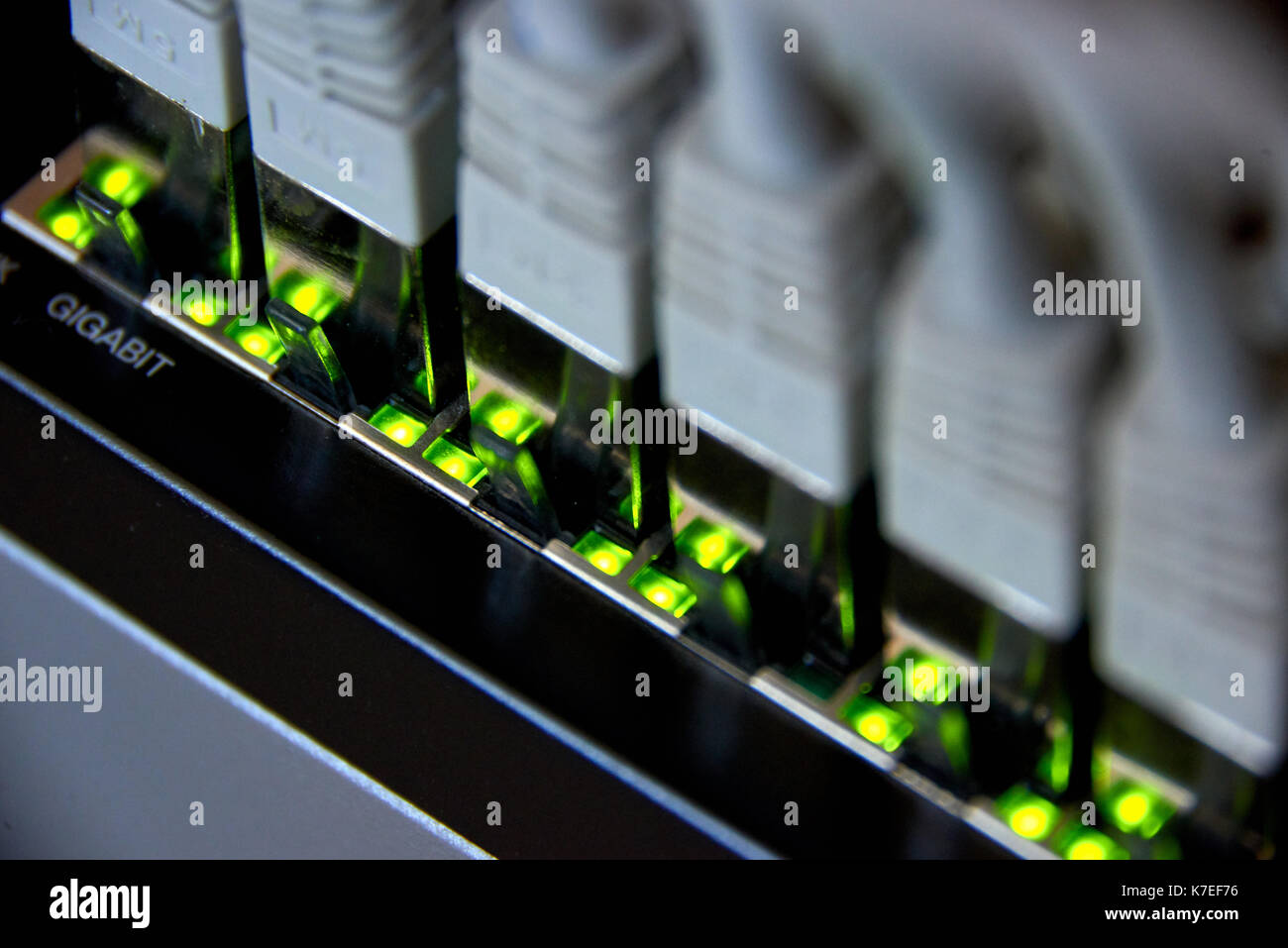gigabit ethernet connection Stock Photo - Alamy